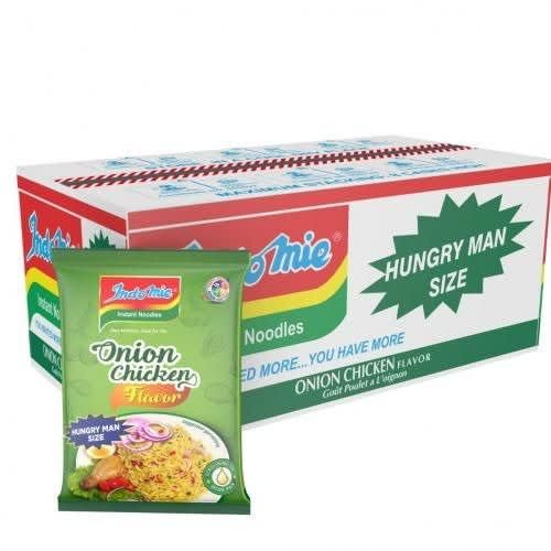 Indomie Hungry Man Onion Noodles Chicken Flavour 180g × 24(1 Carton ...